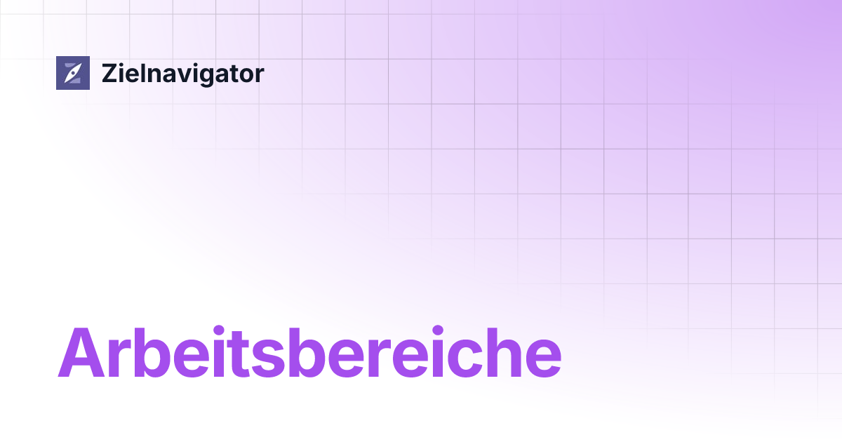 Arbeitsbereiche | Zielnavigator
